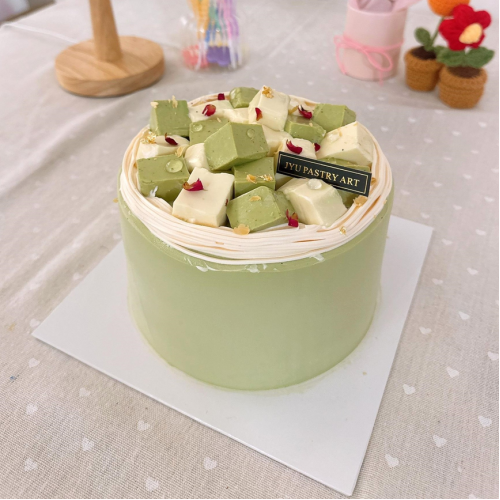 Long Jing Jasmine Cake 6" - Jyu Pastry Art
